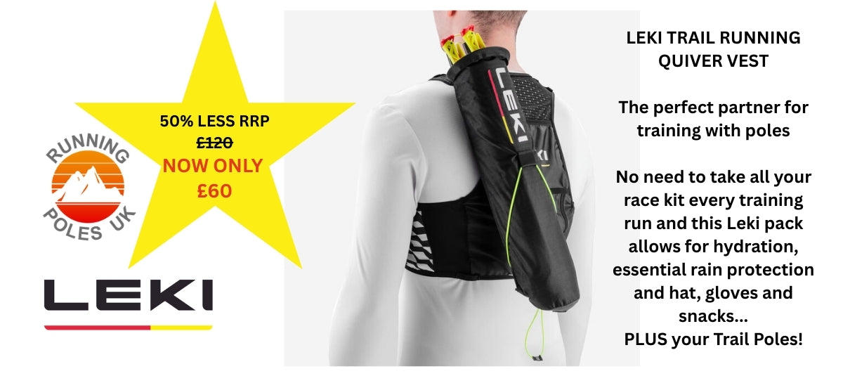 LEKI TRAIL RUNNING QUIVER VEST - LE35721241 - Black/White/Bright Red ...